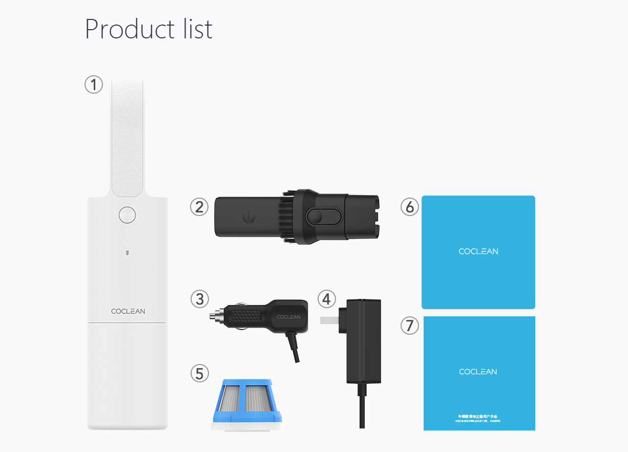 Cleanfly Portable Car Vacuum Cleaner