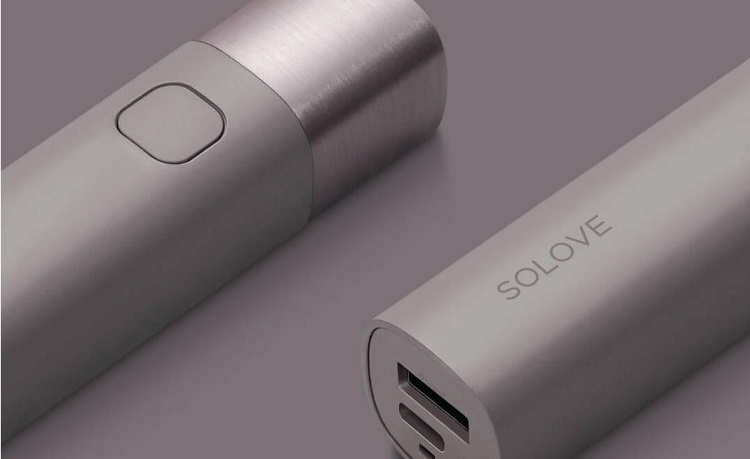 Solove X3 Portable Flashlight 3000mAh Power Bank