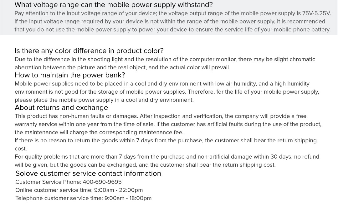 Solove X3 Portable Flashlight 3000mAh Power Bank